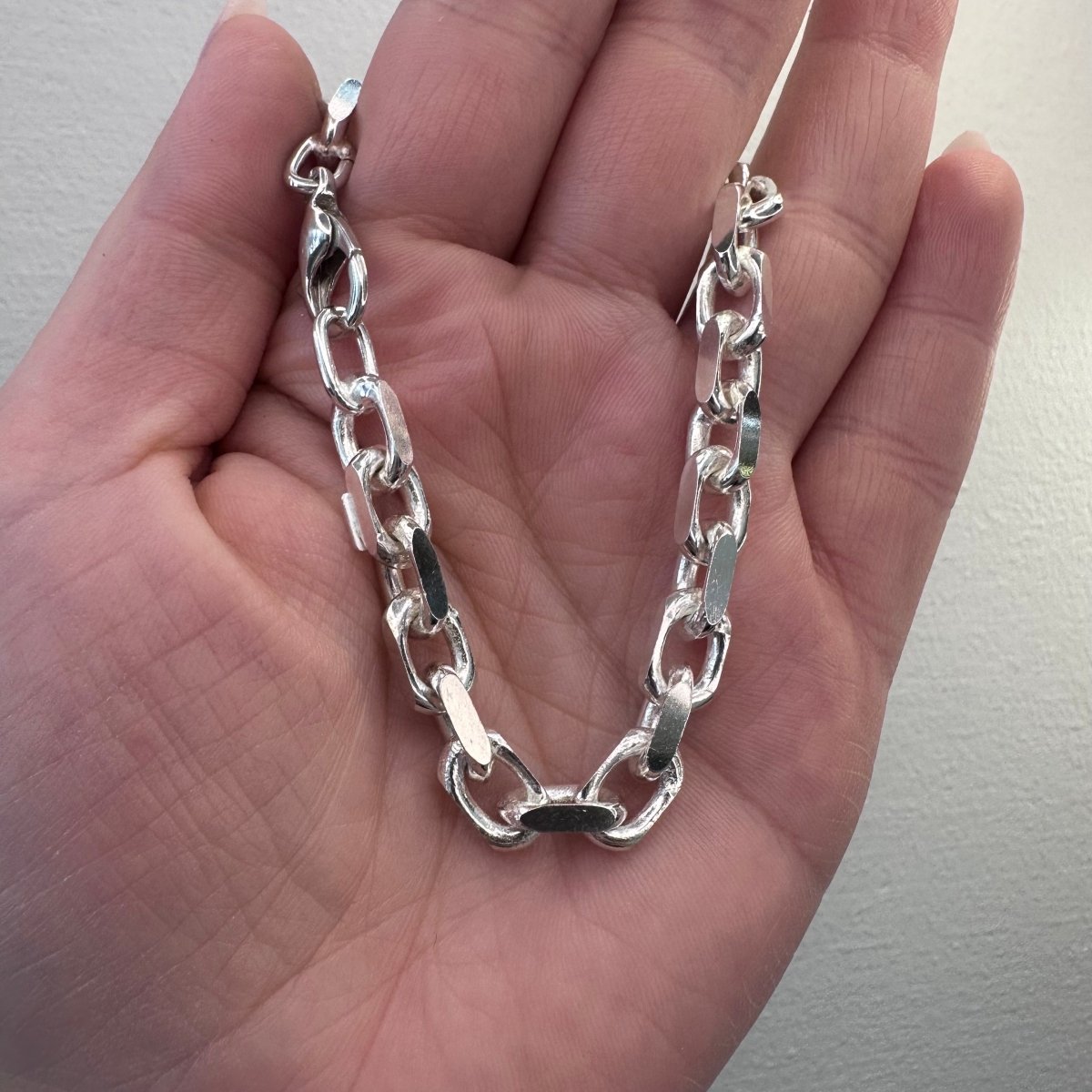 Ankar armband sterling silver 21cm 7mm i bredd - Smyckesbutiken