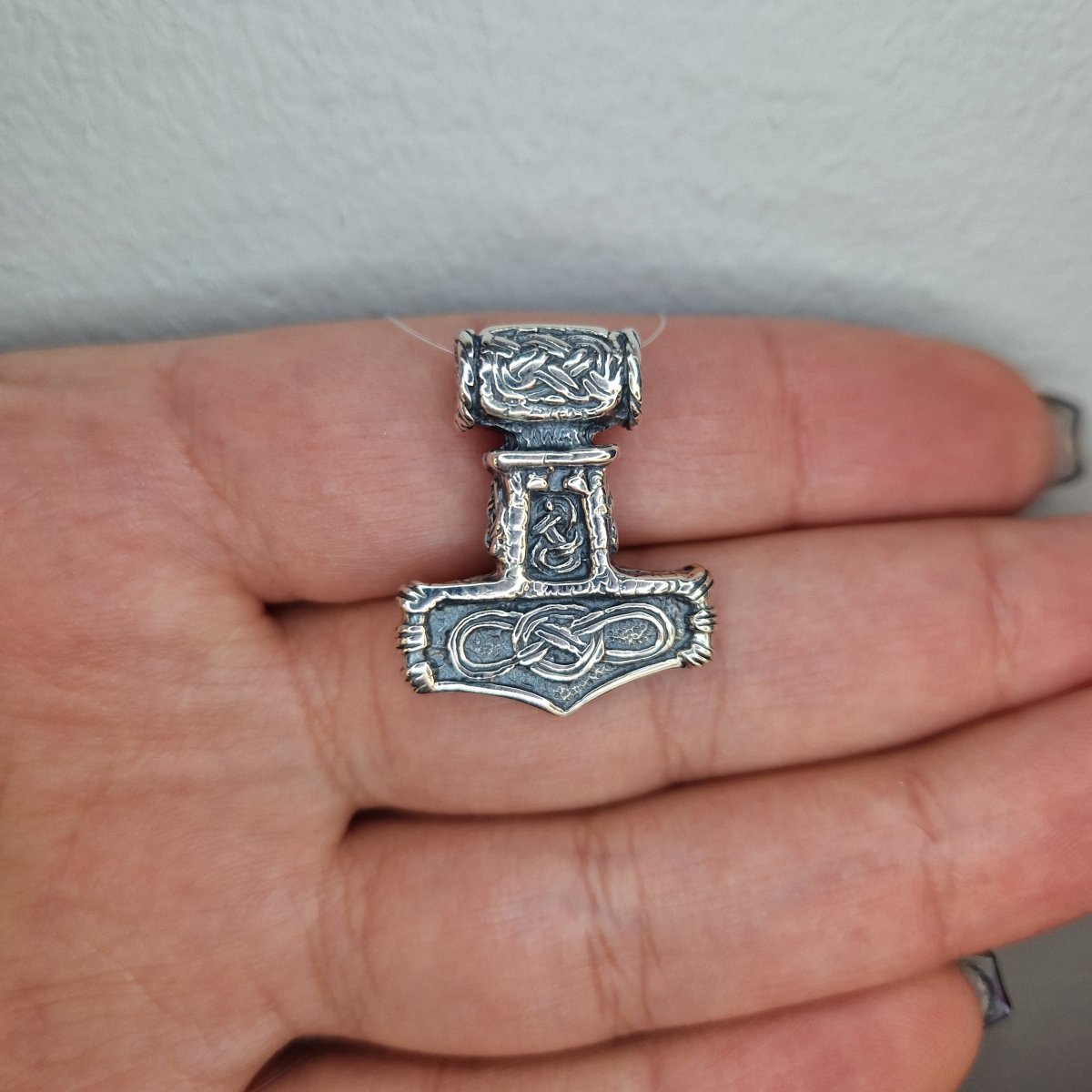Torshammare massiv silver - Smyckesbutiken
